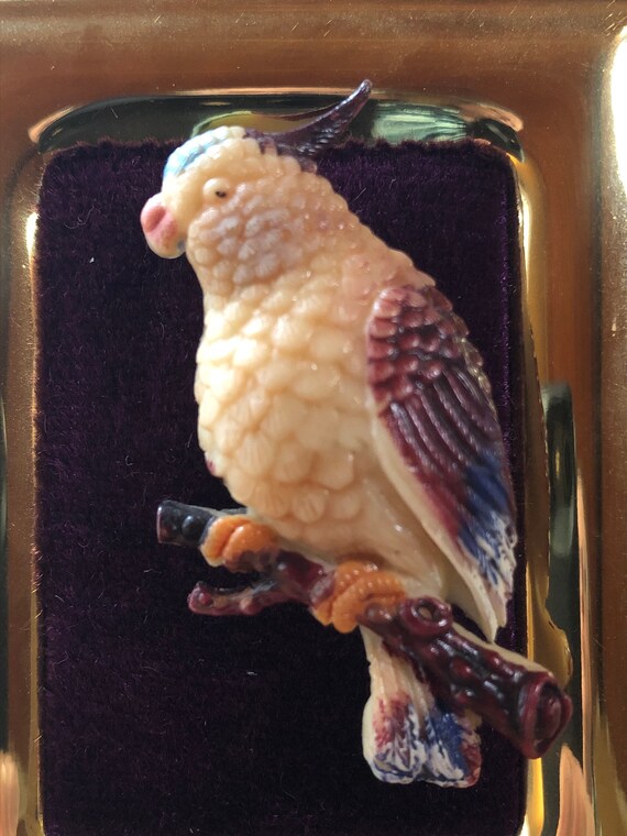 Japanese Parrot Pin | Etsy