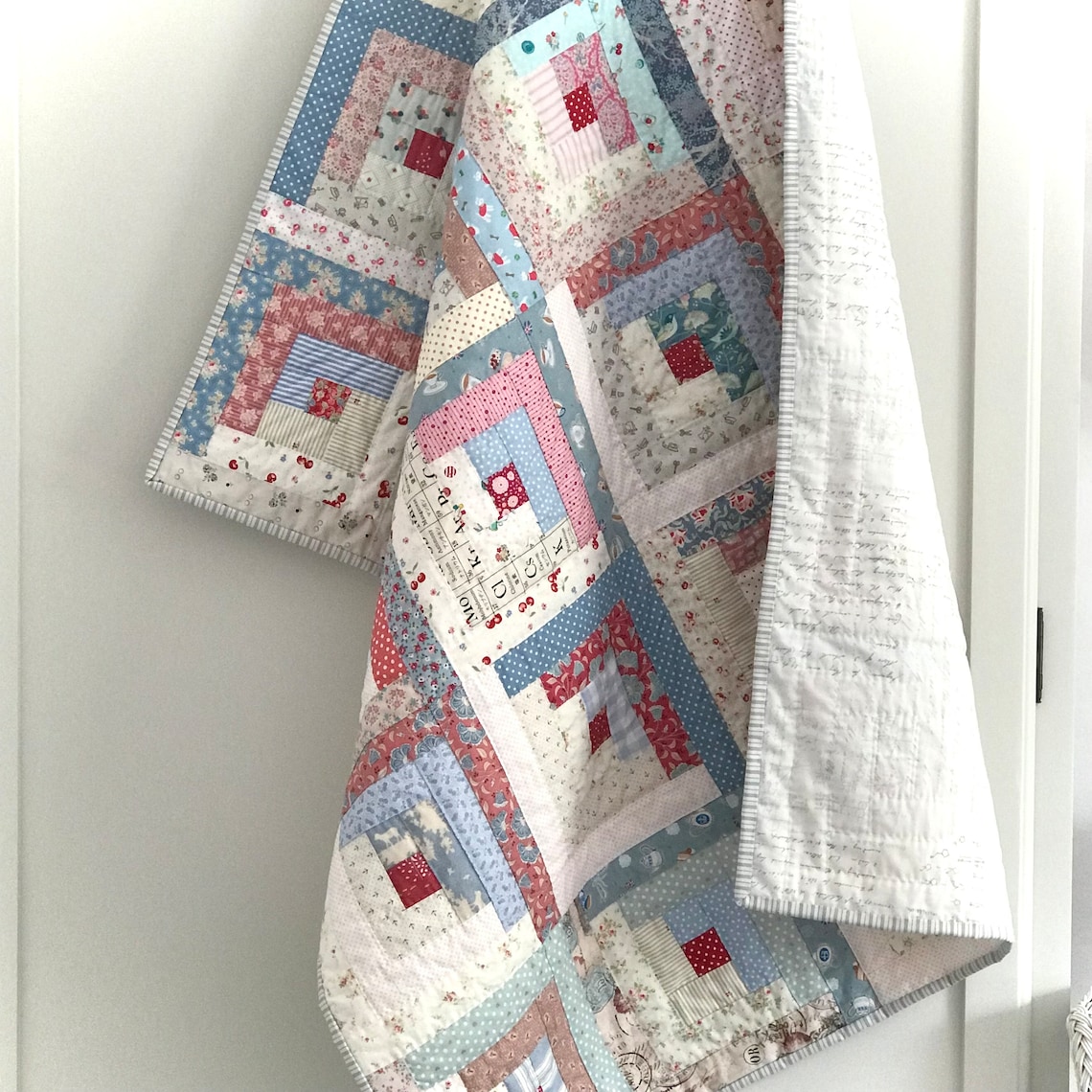 Vintage Log Cabin Quilt Pattern - Etsy