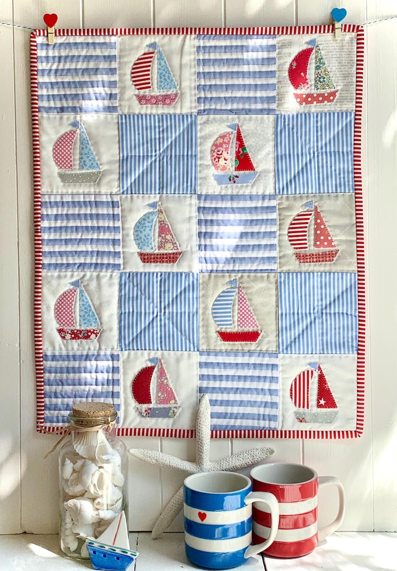 Sail Boat Mini Quilt Pattern - Etsy