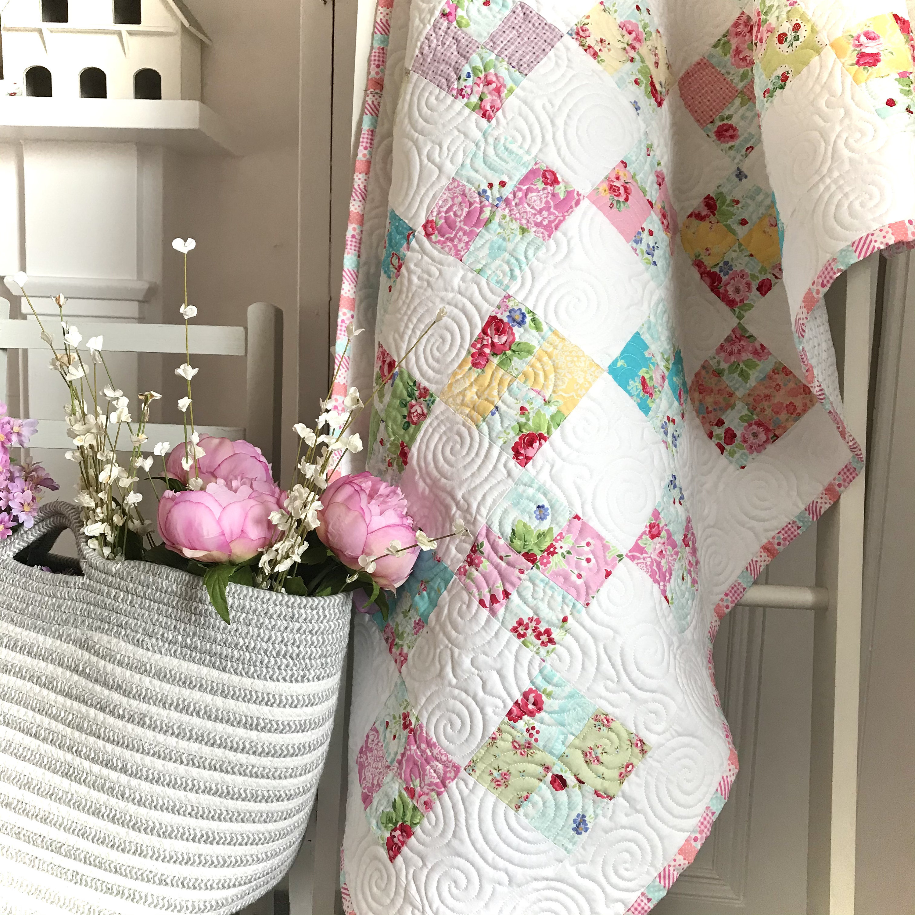 Easy Four Patch Quilt Pattern - Etsy UK