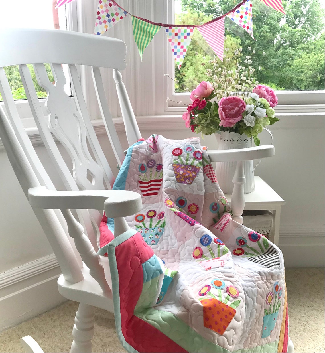 Flower Pots Quilt Pattern - Etsy