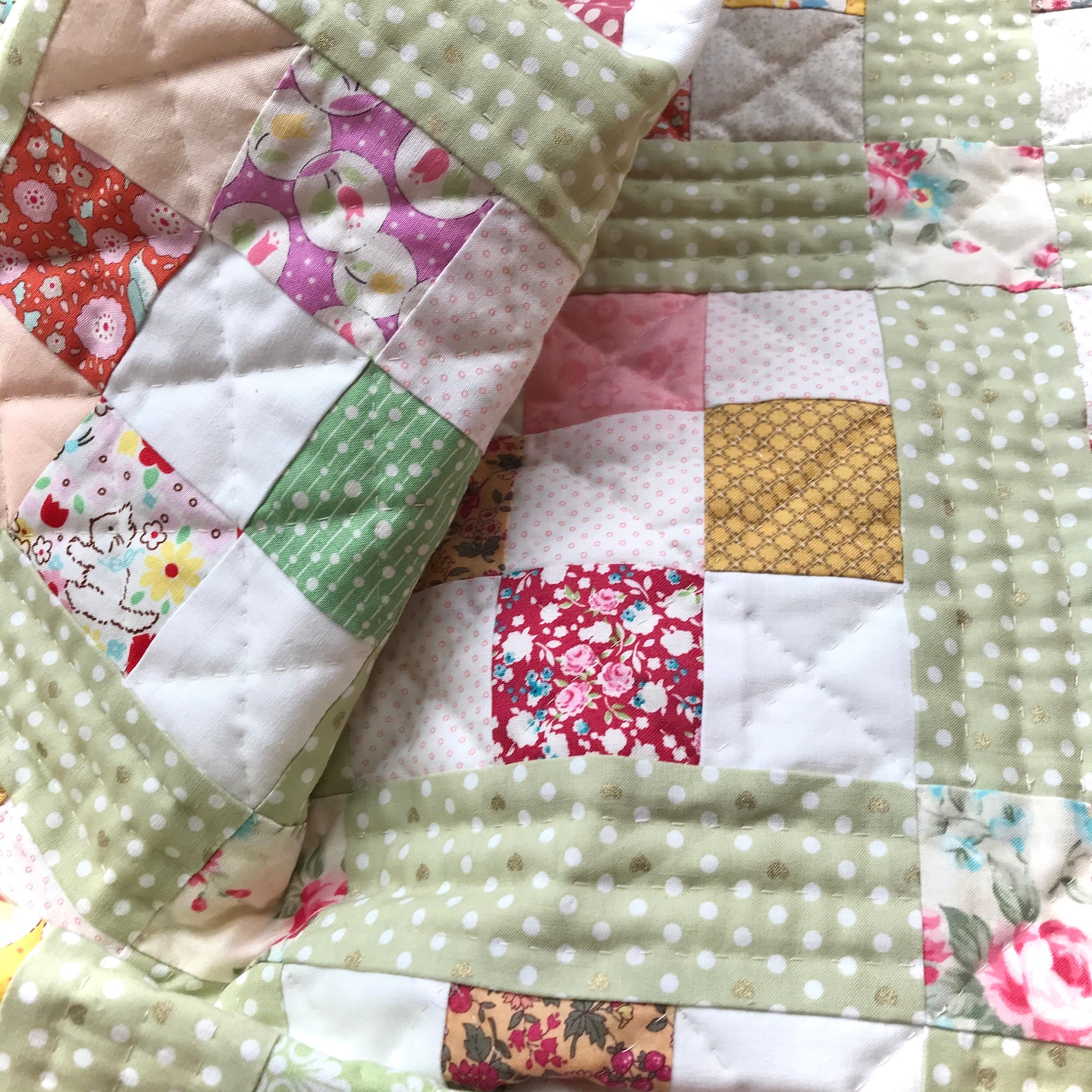 Spring Nine Patch Quilt Pattern - Etsy