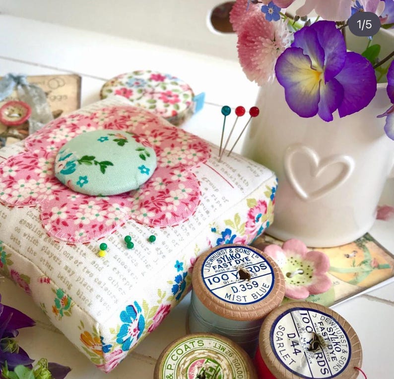 Flower Square Pincushion Pattern - Etsy