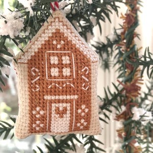 Gingerbread House Ornament Pattern - Etsy
