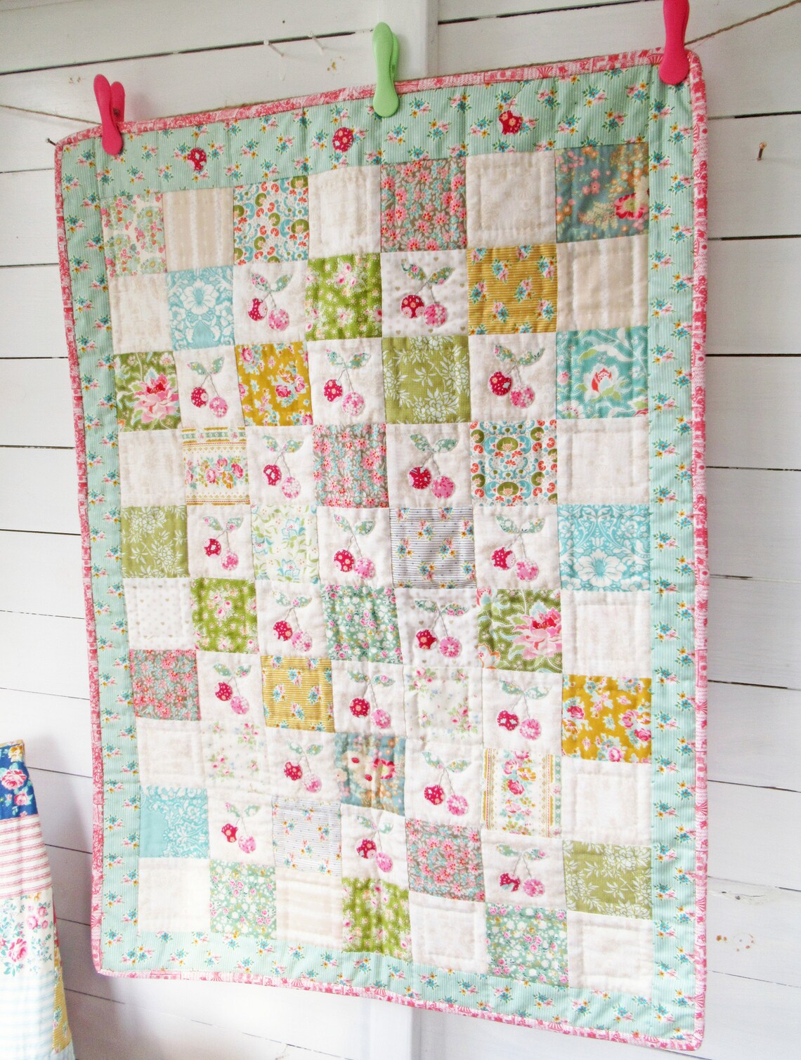 Little Cherries Quilt Pattern - Etsy
