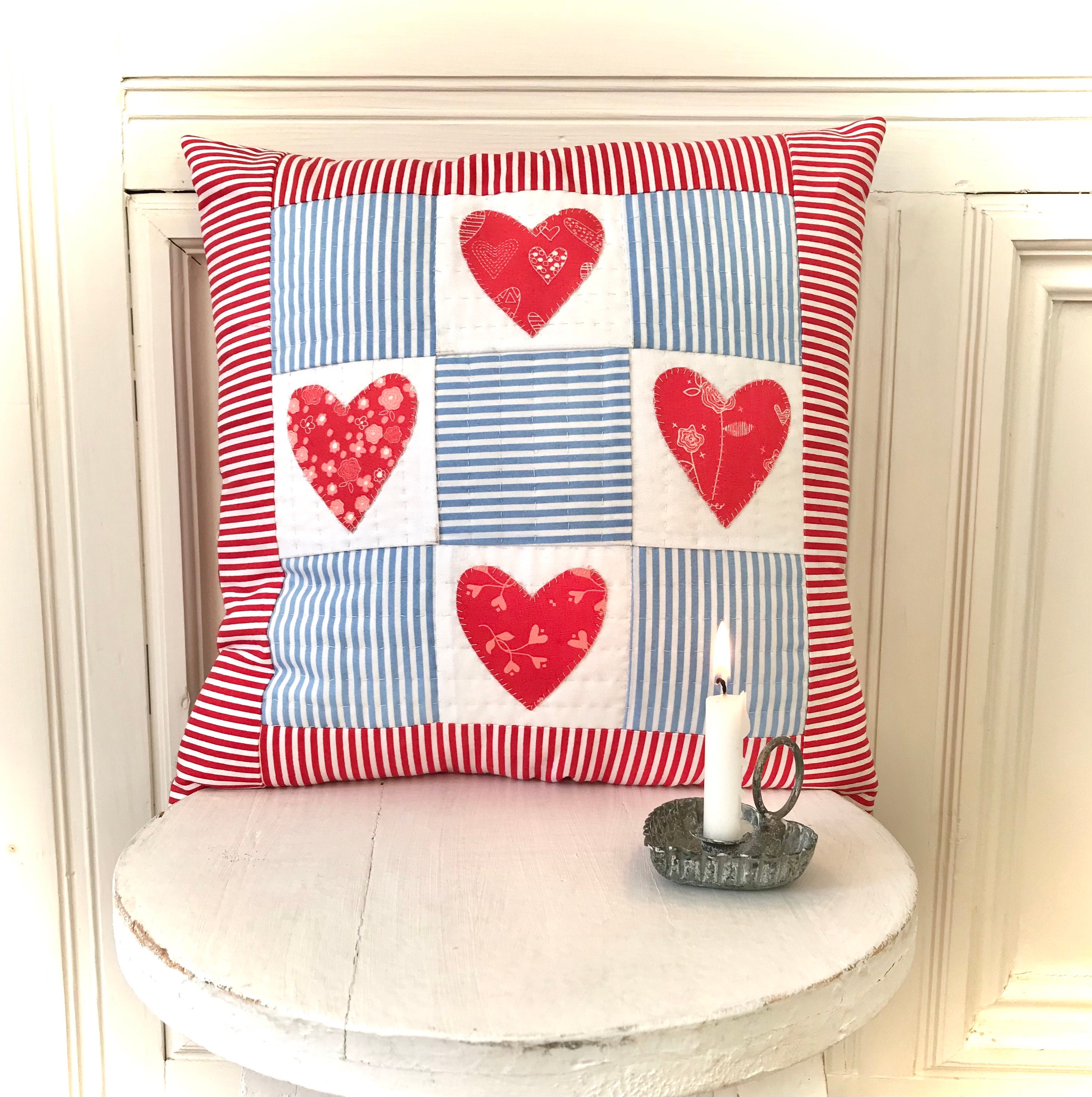 Valentine Heart Cushion Pattern - Etsy