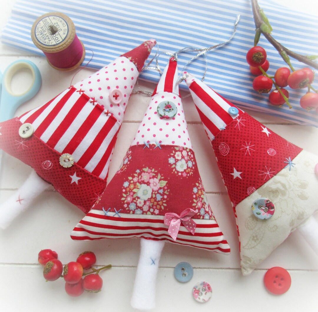 Fabric Button Trees Pattern - Etsy