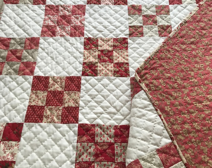 Handmade Checker Board Quilt, Nine Patch Quilt, Checker Cakes - Etsy