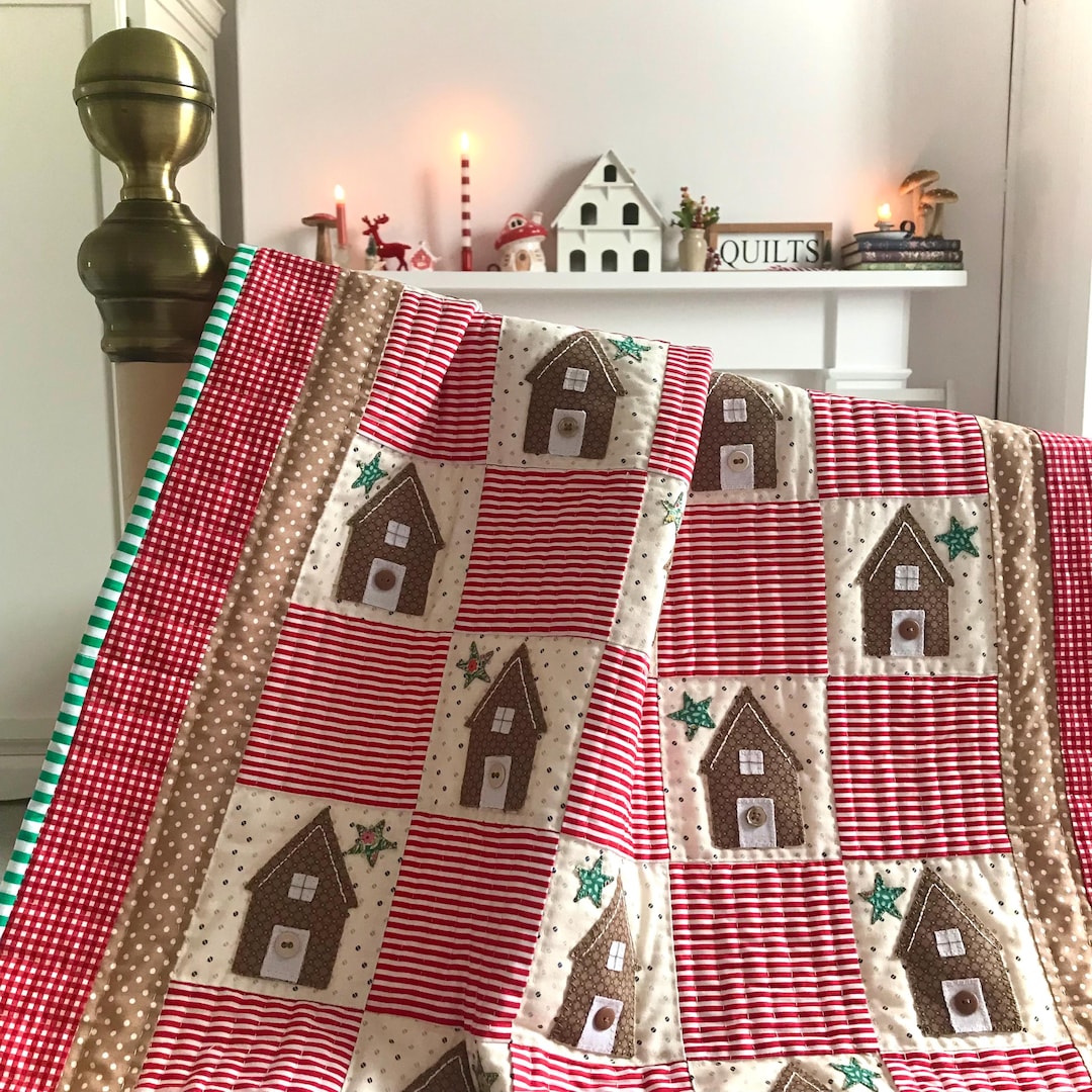 Gingerbread Houses Quilt Pattern - Etsy