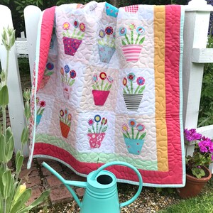 Flower Pots Quilt Pattern - Etsy