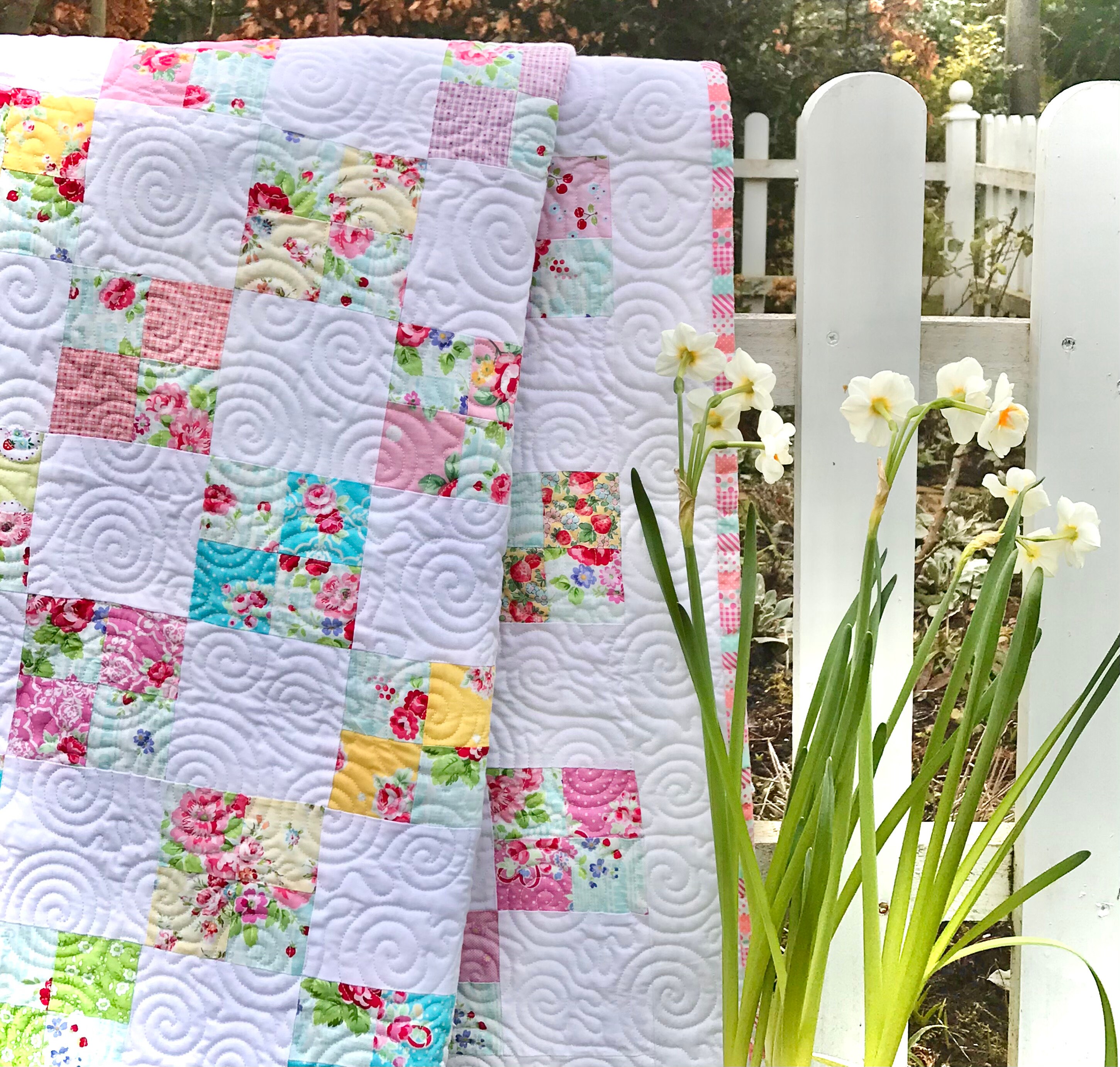 Easy Four Patch Quilt Pattern - Etsy UK