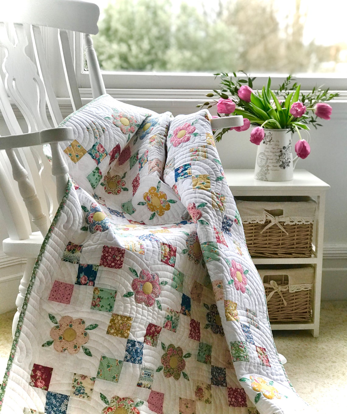 Cottage Garden Quilt Pattern - Etsy
