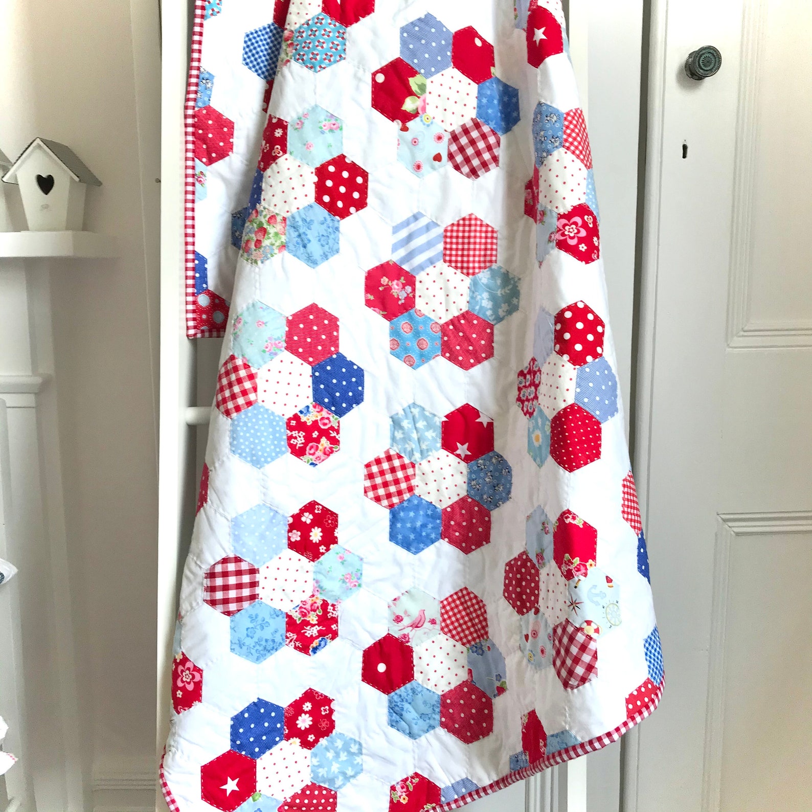 Hexagon Flower Quilt Pattern - Etsy