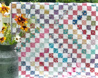 Queen Size Quilt “trip Around the World” - Etsy