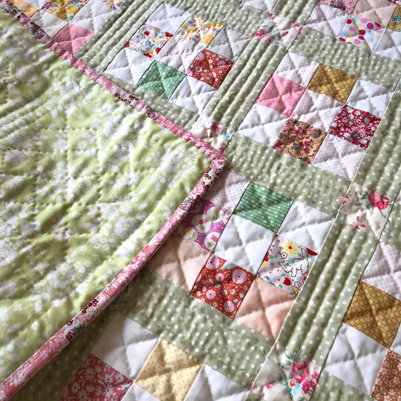 Spring Nine Patch Quilt Pattern - Etsy