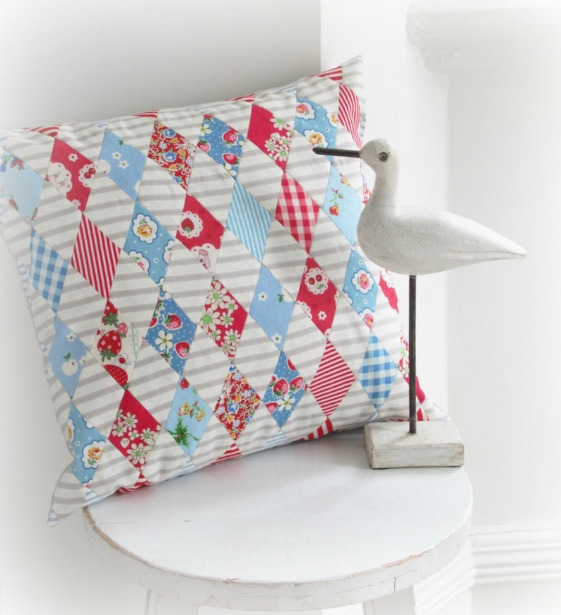 Diamond Patchwork Cushion Pattern - Etsy
