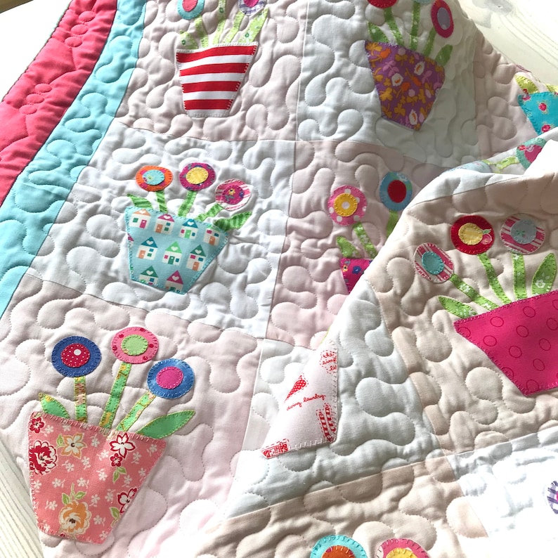 Flower Pots Quilt Pattern - Etsy