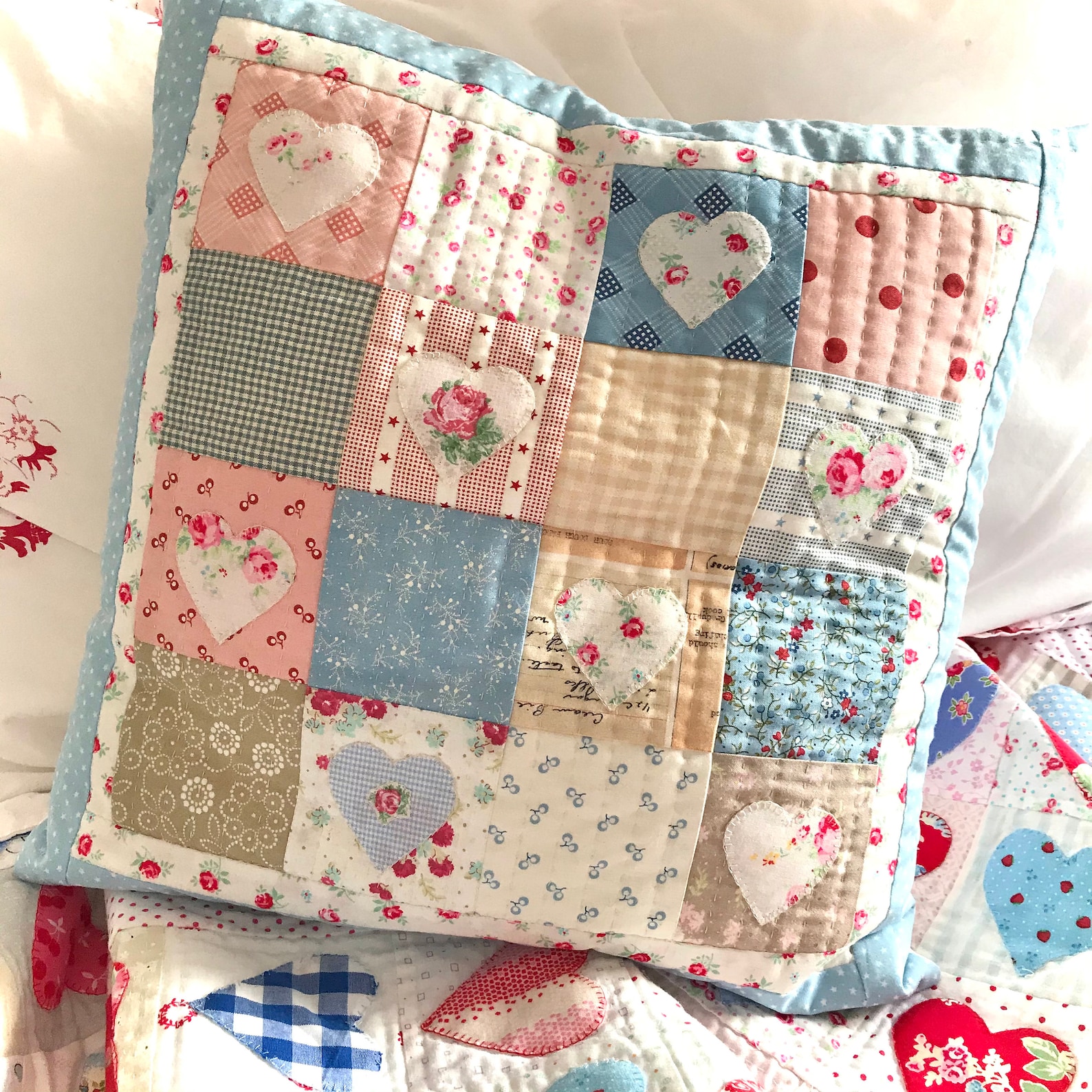 Vintage Heart Cushion Pattern - Etsy