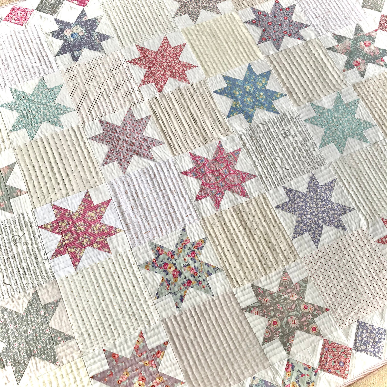 Vintage Stars Quilt Pattern - Etsy