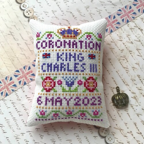 The Coronation of King Charles III Cross Stitch Pattern - Etsy UK