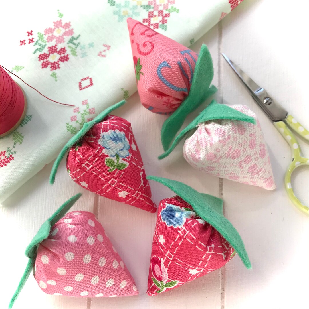 Fabric Strawberries Pattern - Etsy
