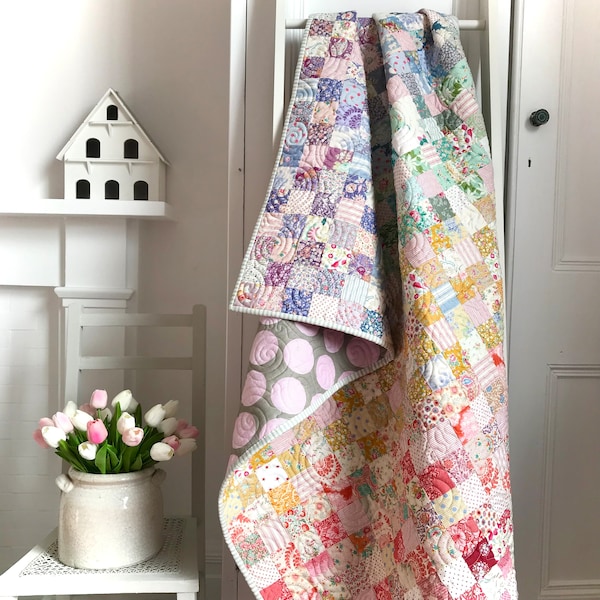 Rainbow Quilt Pattern - Etsy