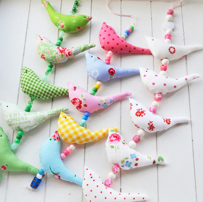 Fabric Birds Pattern - Etsy