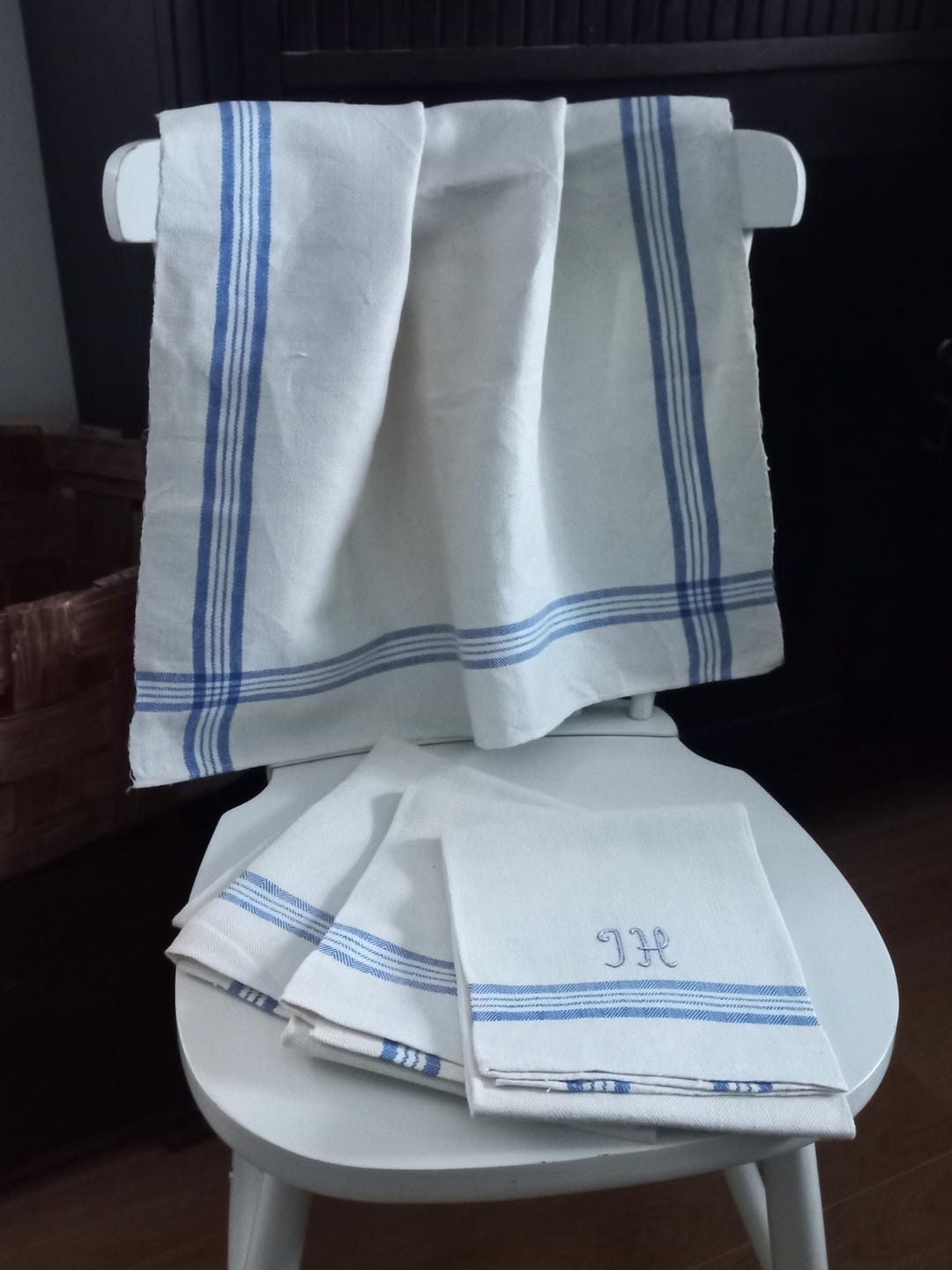 Swedish Dish Cloth, Swedish Weaving, Striped Towel, Retro Scandinavian ...