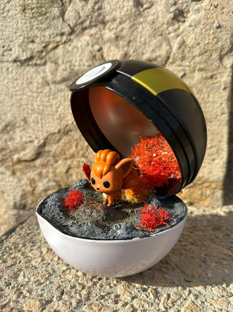 Pokéball / Hyperball Diorama of the Pokémon Vulpix: Unique Creation ...