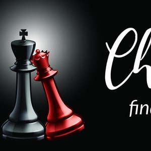 Poster Checkmate Schaak Poster King and Queen Schaak Print | Etsy