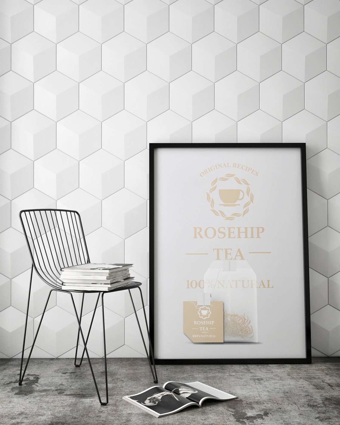 Poster Rosehip Tea, Tea print - Etsy Nederland