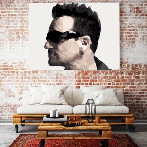 Poster Bono, Bono Art Print, U2 Music Poster - Etsy