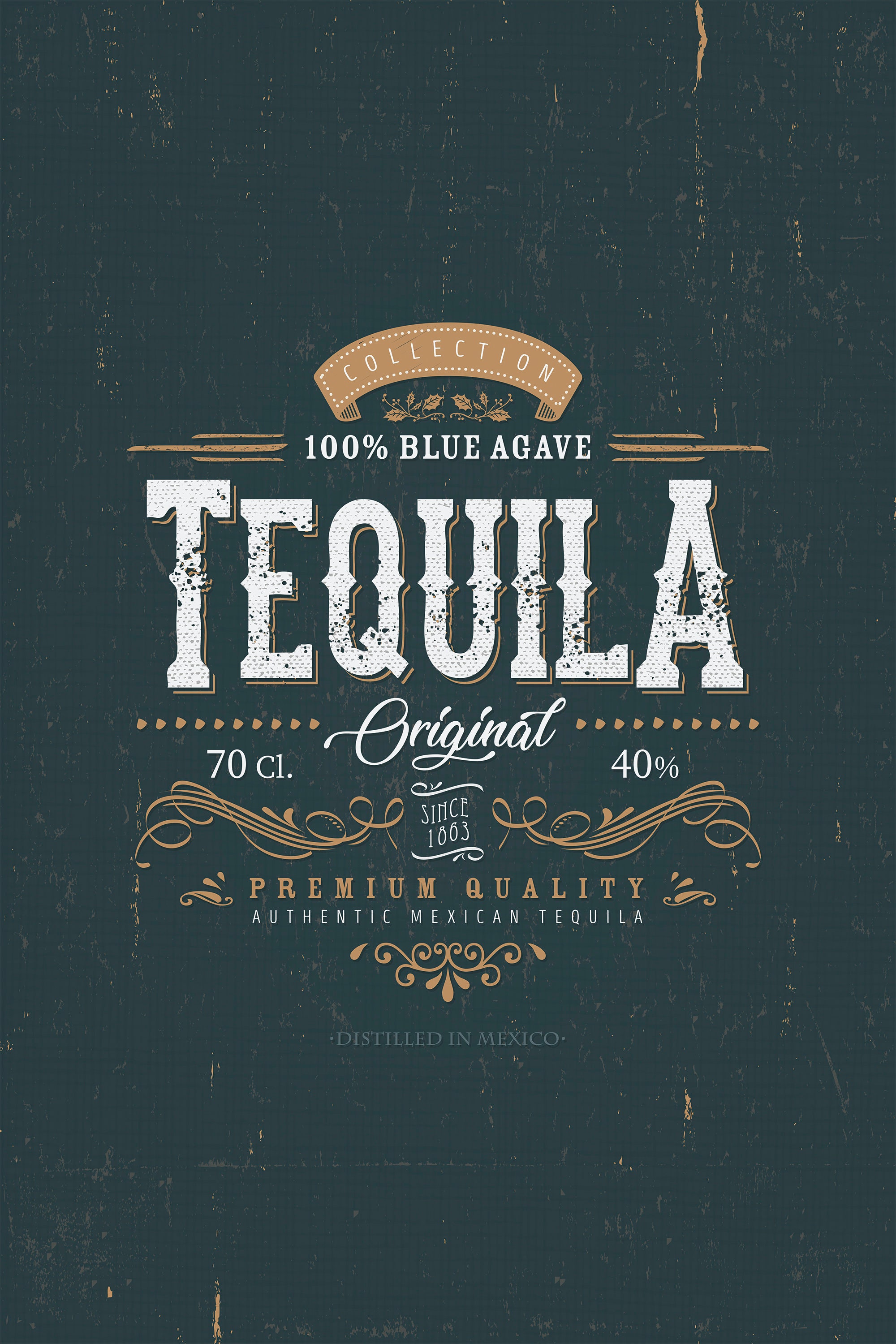 Vintage Look Poster Tequila, Tequila Print - Etsy