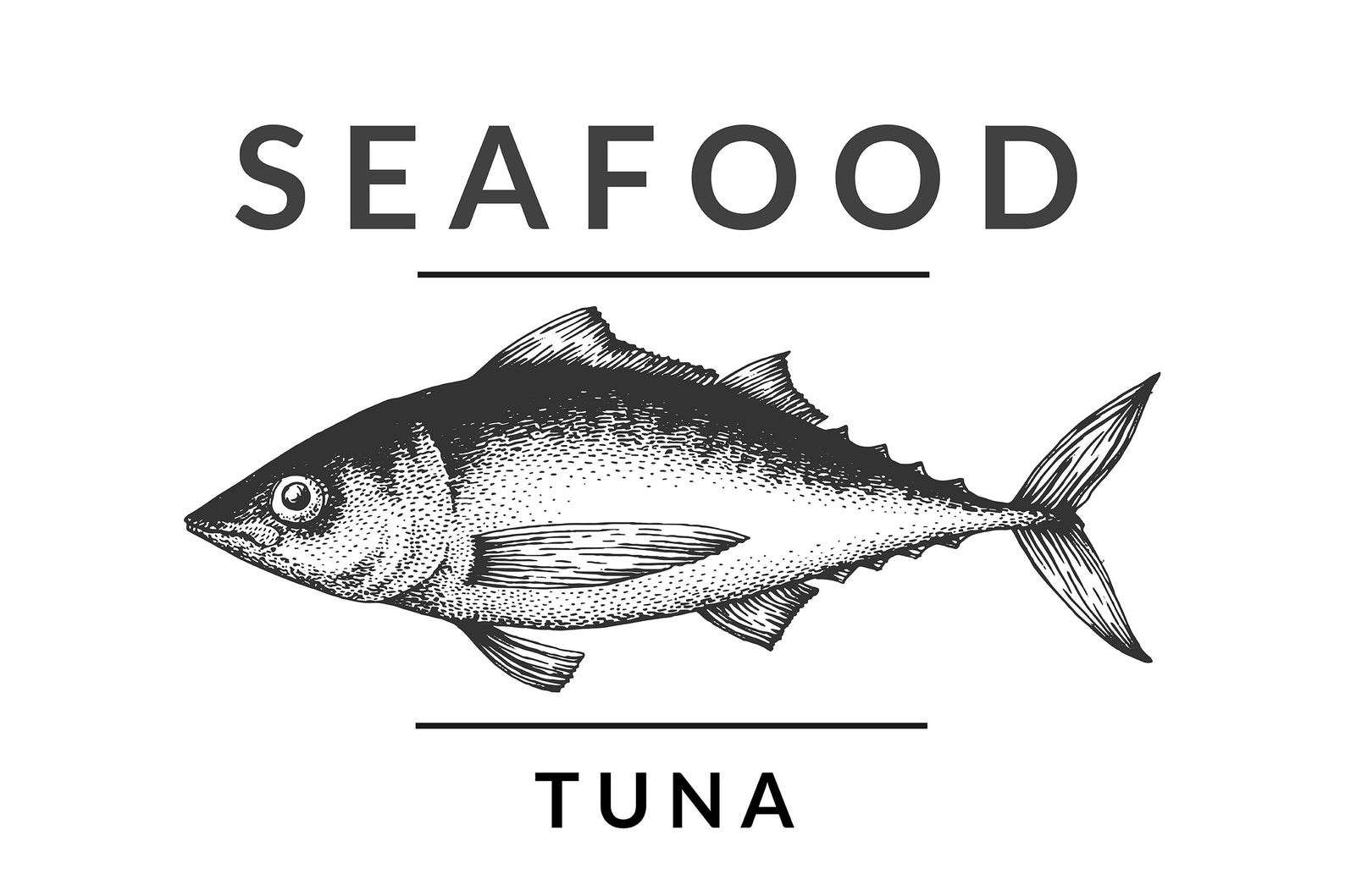 Poster Seafood Tuna Fish Poster Fish Print - Etsy