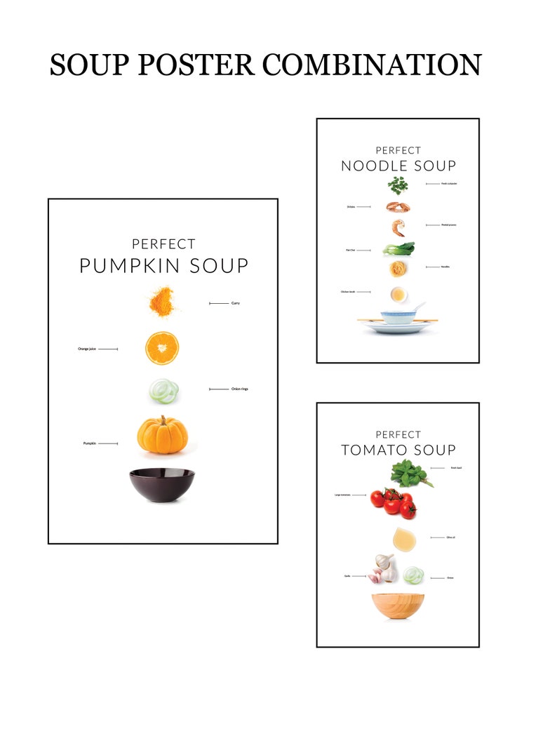 Poster Pumpkin Soup Infographic Soup Print - Etsy