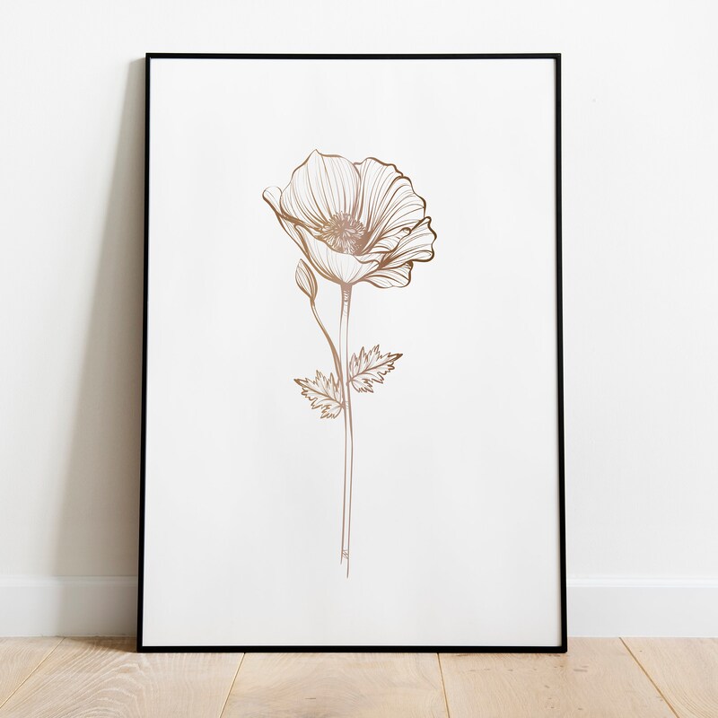Flower Drawing - Etsy