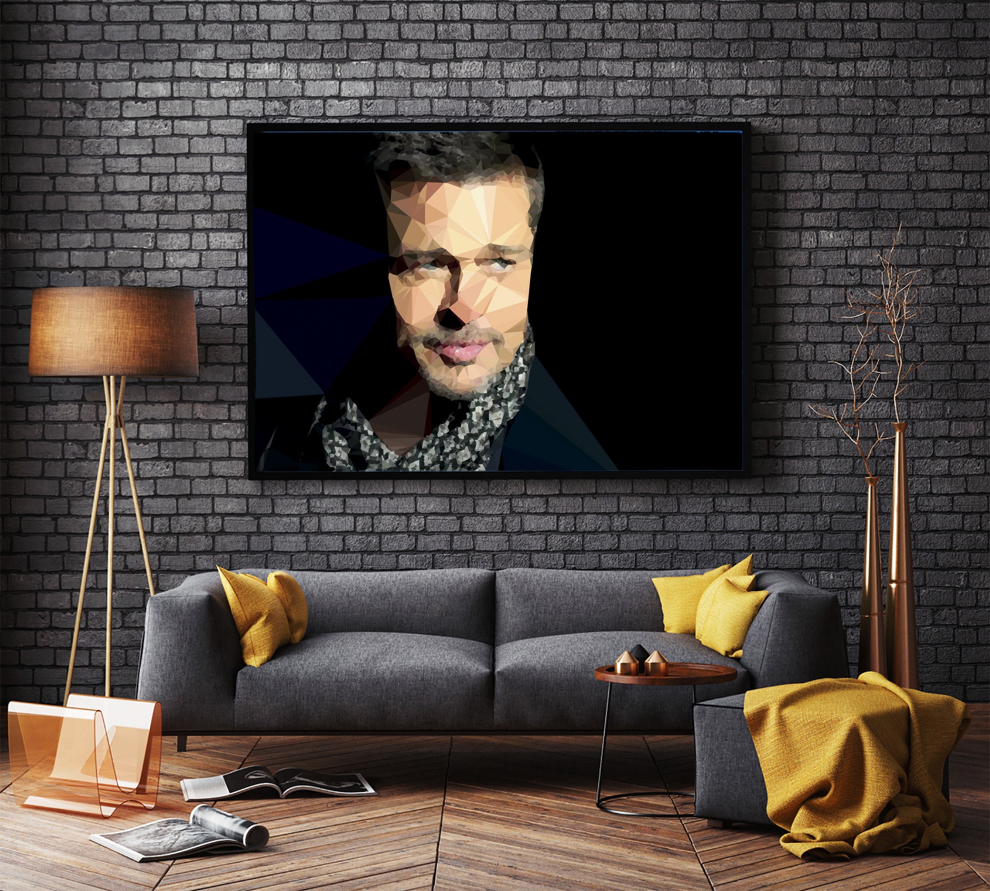 Brad Pitt Poster Portrait Brad Pitt - Etsy