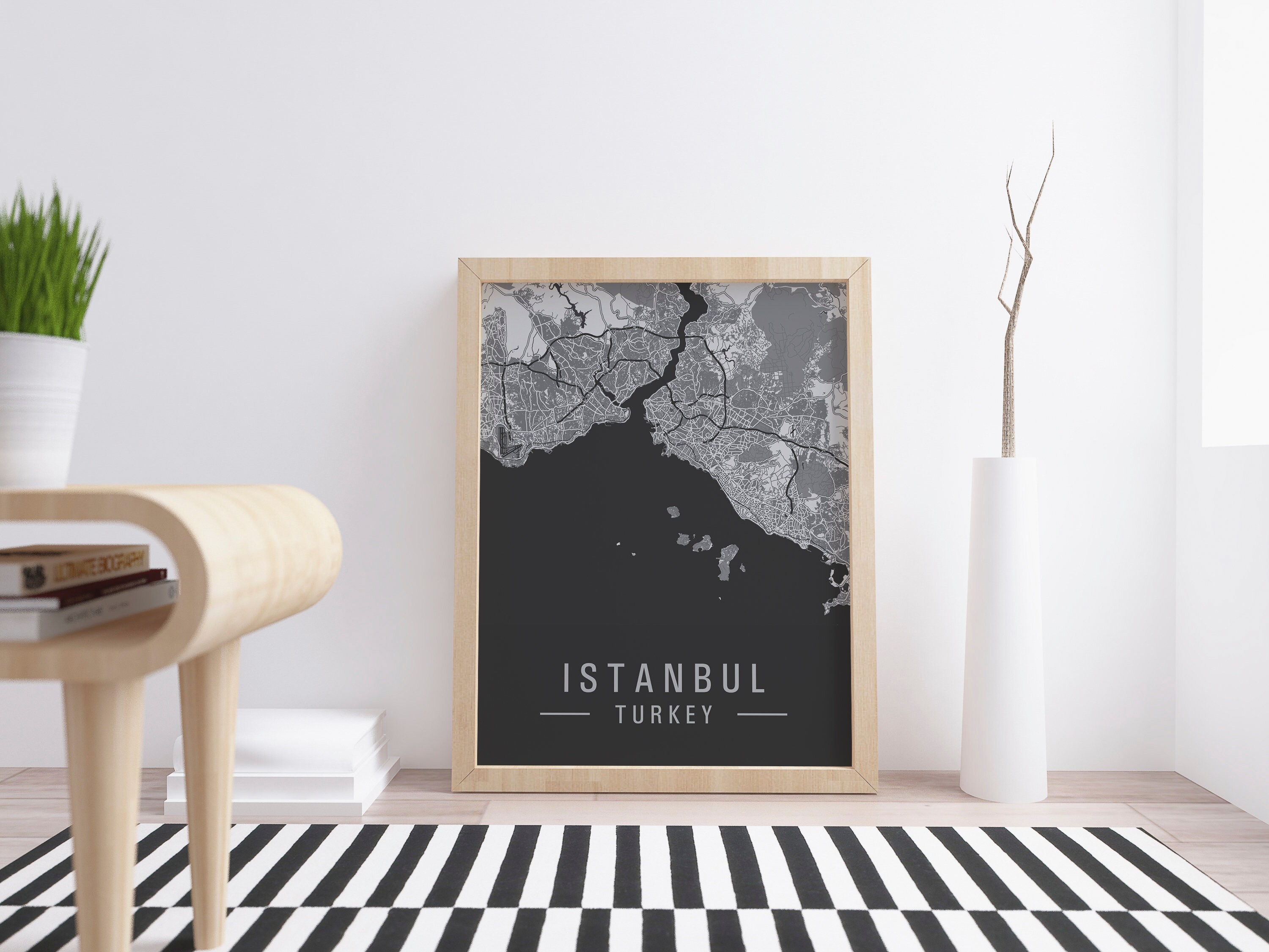 Poster Map of Istanbul, Istanbul Street Map - Etsy Canada