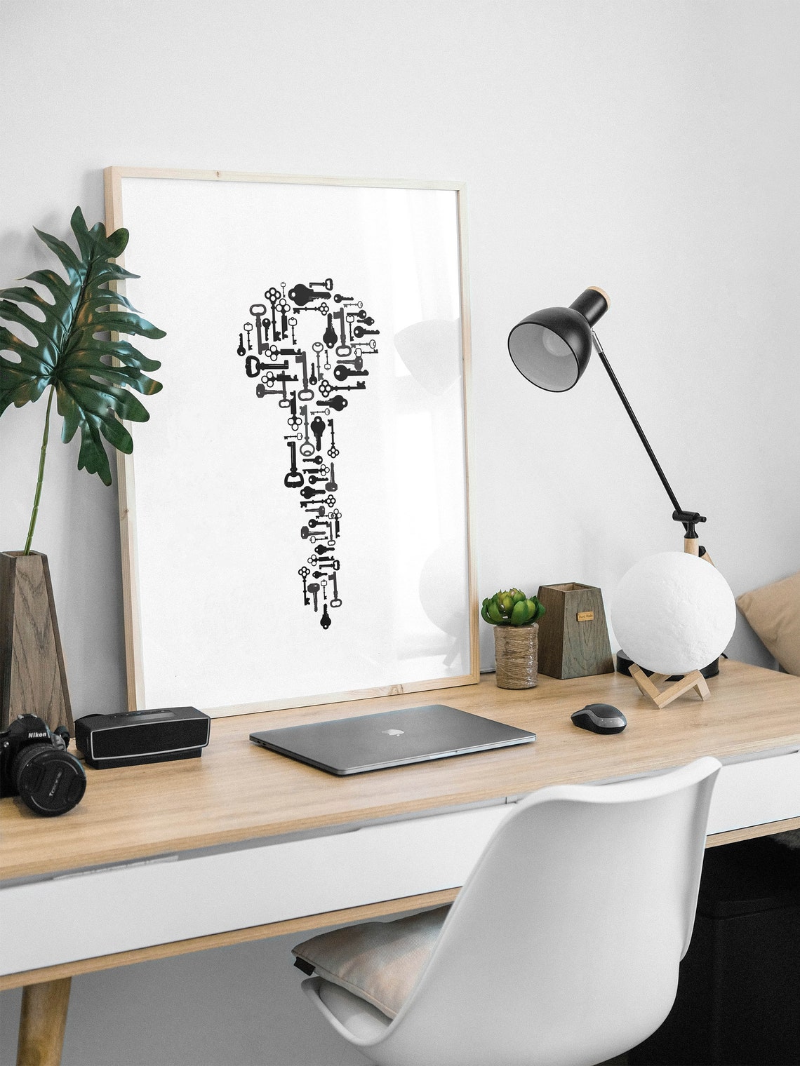 Poster Key Shaped From Different Keys - Etsy