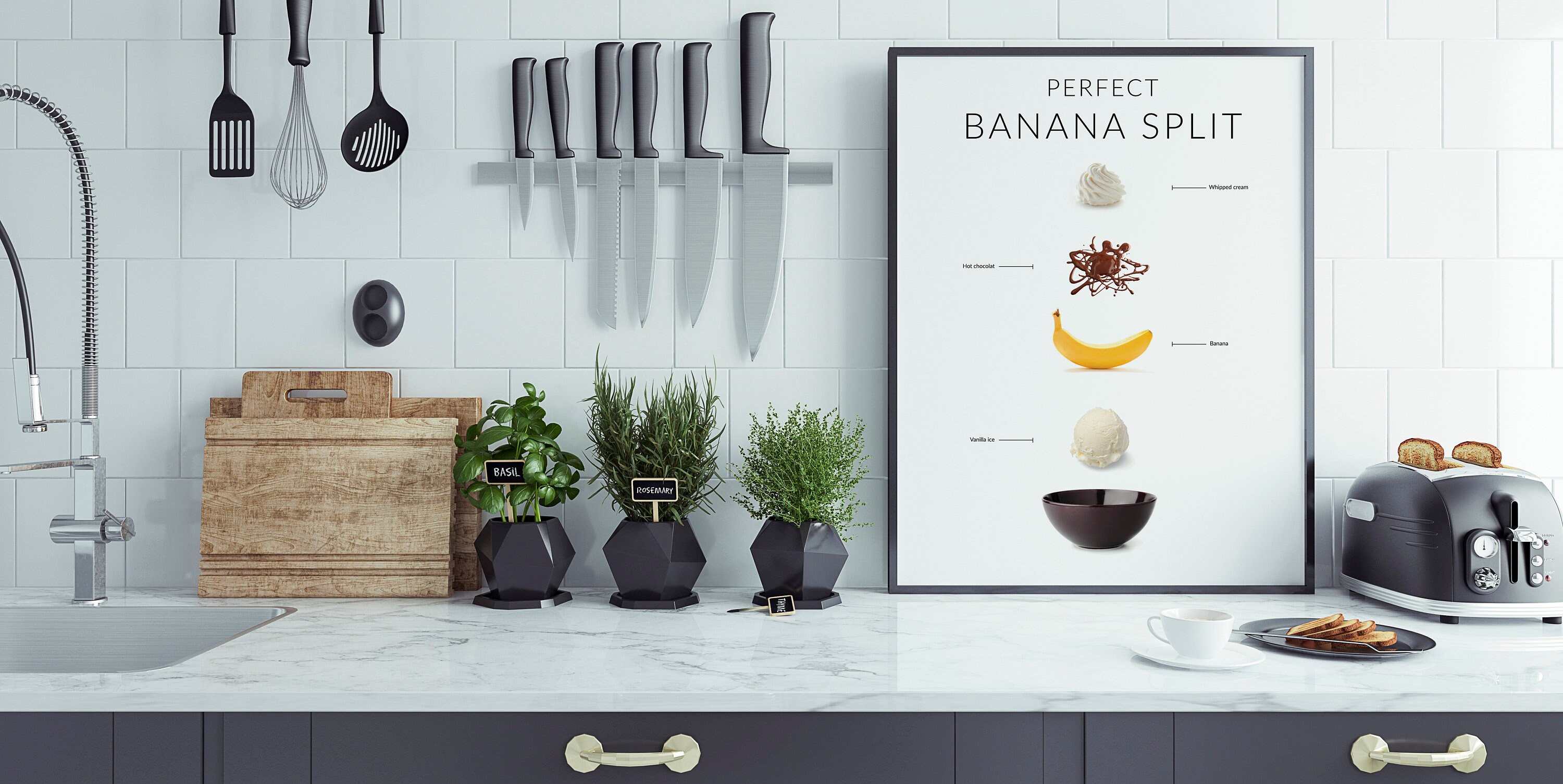 Poster Bananasplit Infographic Food Poster Ijs Print - Etsy