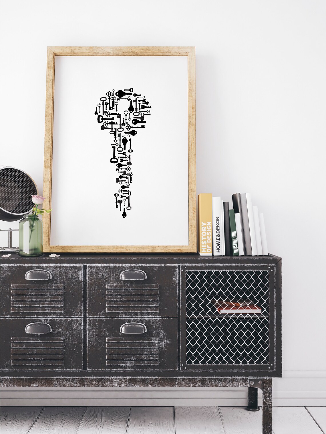 Poster Key Shaped From Different Keys - Etsy UK