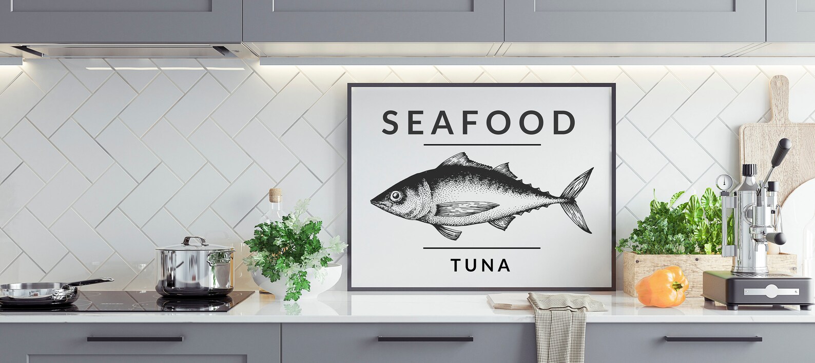 Poster Seafood Tuna Fish Poster Fish Print - Etsy