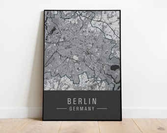New Berlin Map Print New Berlin Map Poster Wall Art Wi City - Etsy