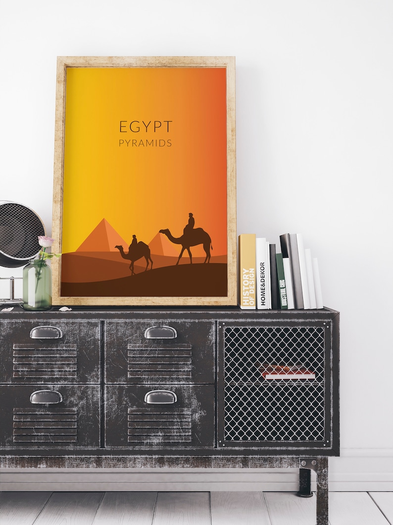 Poster Pyramids Egypt Egypt Print | Etsy