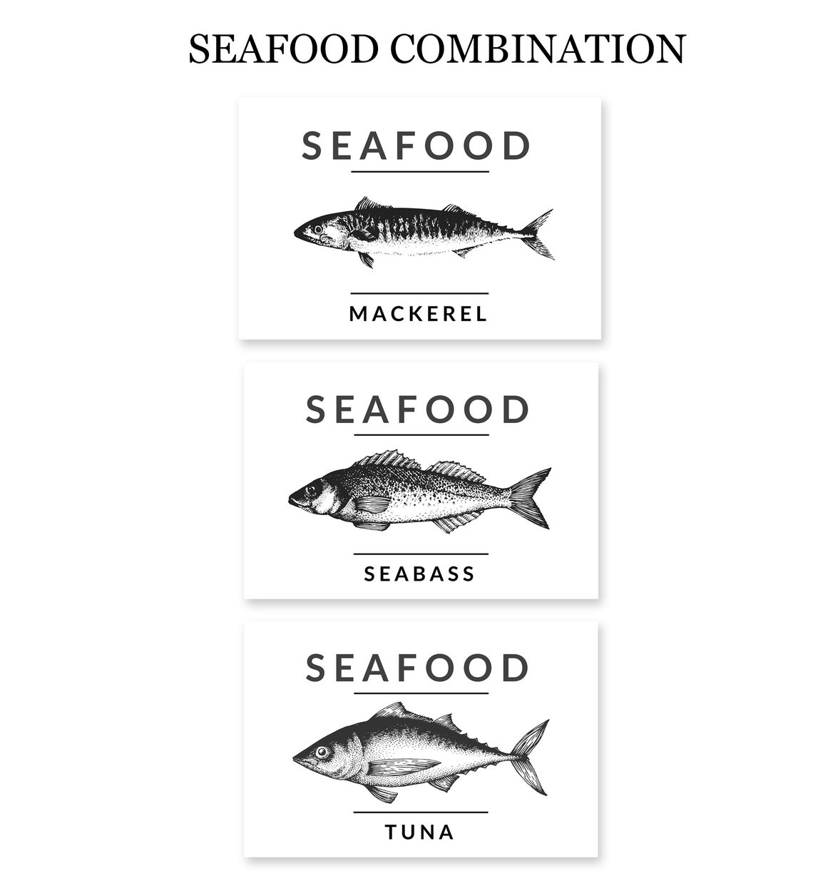 Poster Seafood Tuna Fish Poster Fish Print - Etsy