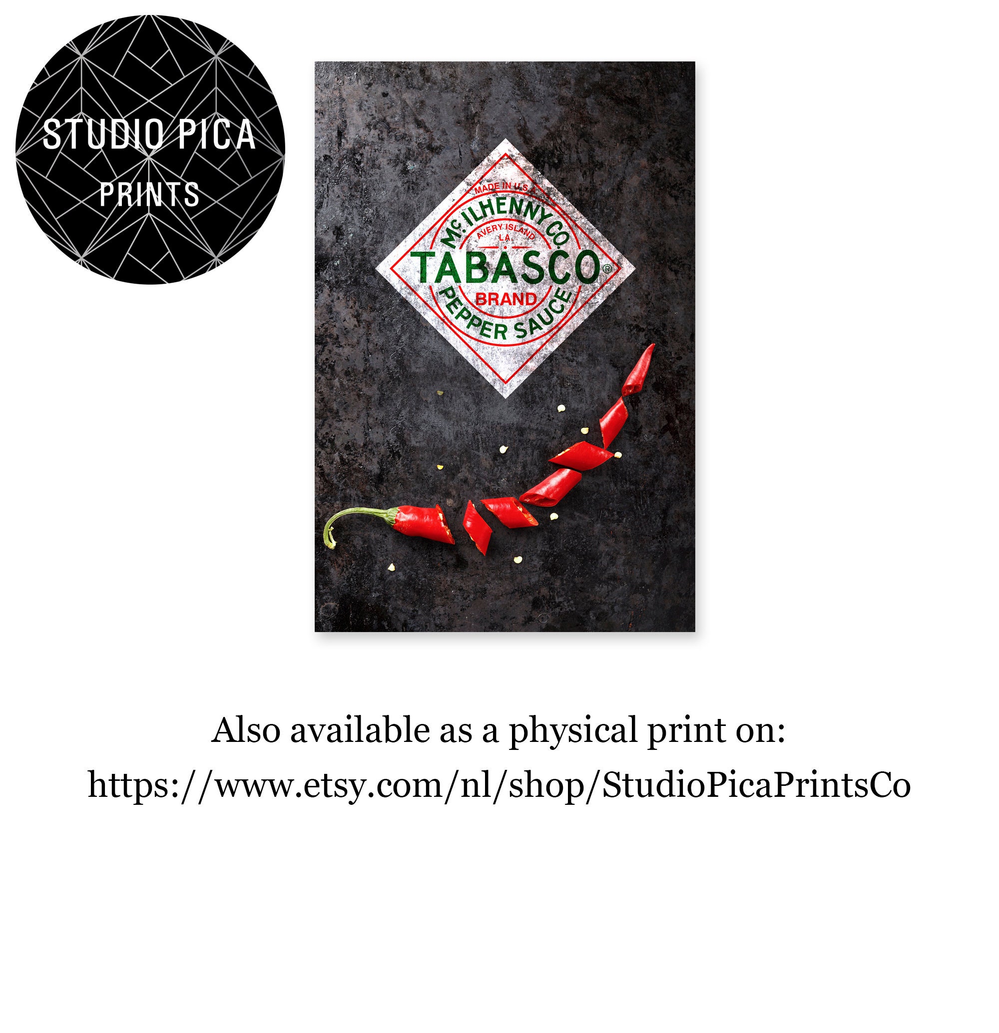 Poster Tabasco Pepper Poster - Etsy