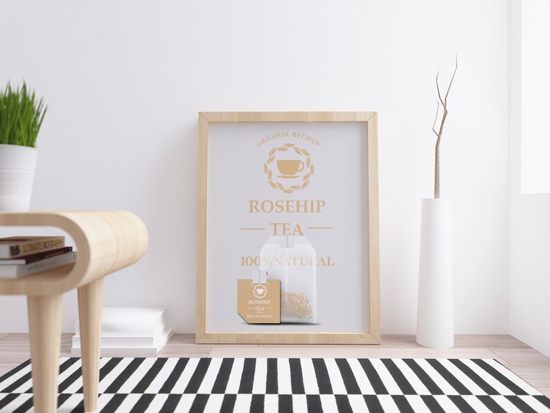 Poster Rosehip Tea, Tea print - Etsy Nederland