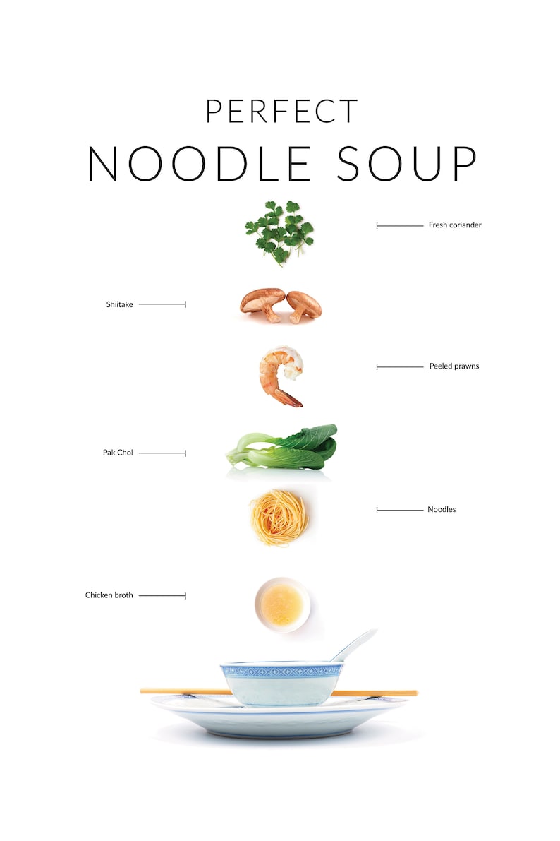 Poster Noodle Soup Infographic, Asian Food Poster - Etsy