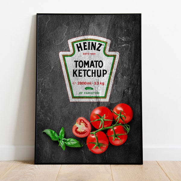 Scared Ketchup Art Etsy