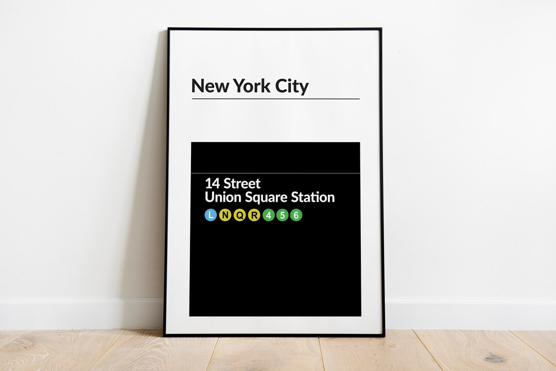Poster New York Subway Union Square Station - Etsy